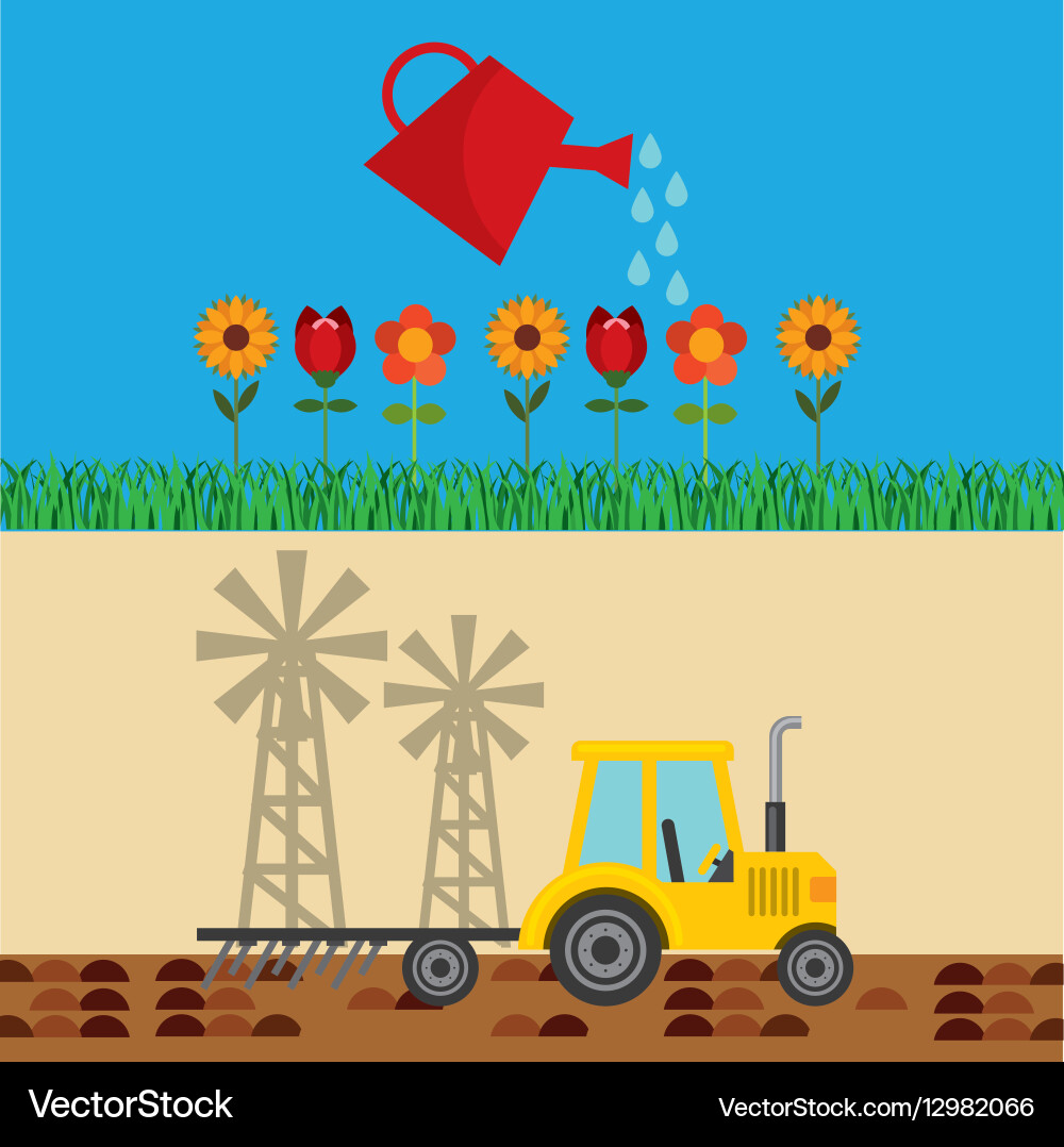 Agriculture production concept icon Royalty Free Vector