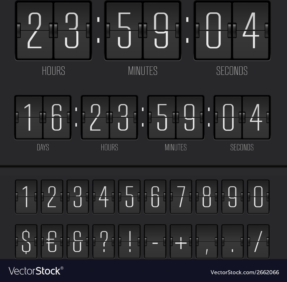 Countdown timer Royalty Free Vector Image - VectorStock