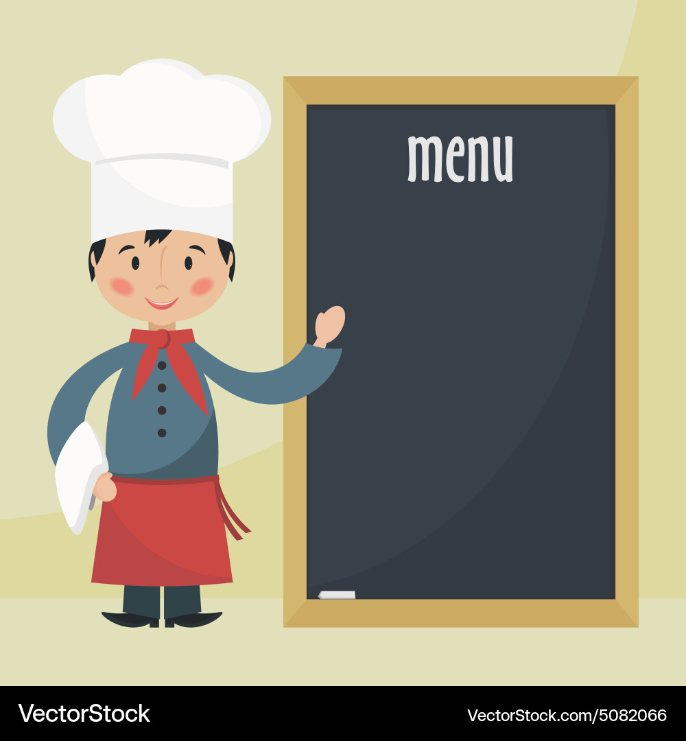 Funny chef Royalty Free Vector Image - VectorStock