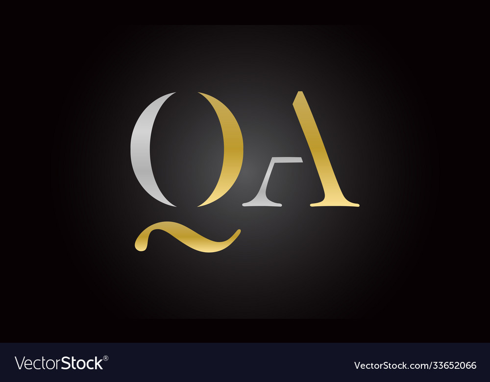 Initial letter qa logo design with creative Vector Image Initial letter qa logo design with creative Vector Image