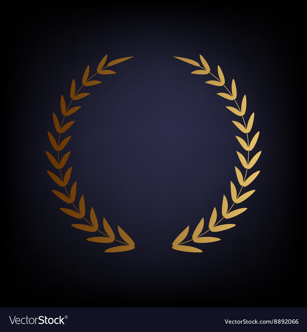 Laurel wreath sign Royalty Free Vector Image - VectorStock Laurel wreath sign Royalty Free Vector Image - VectorStock