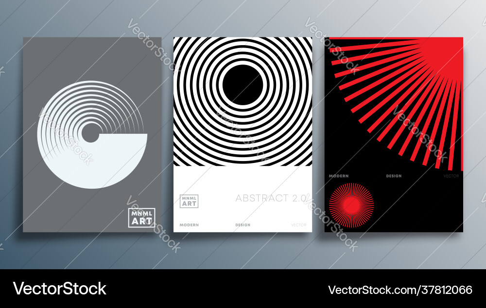 Linear design for flyer poster brochure cover Vector Image