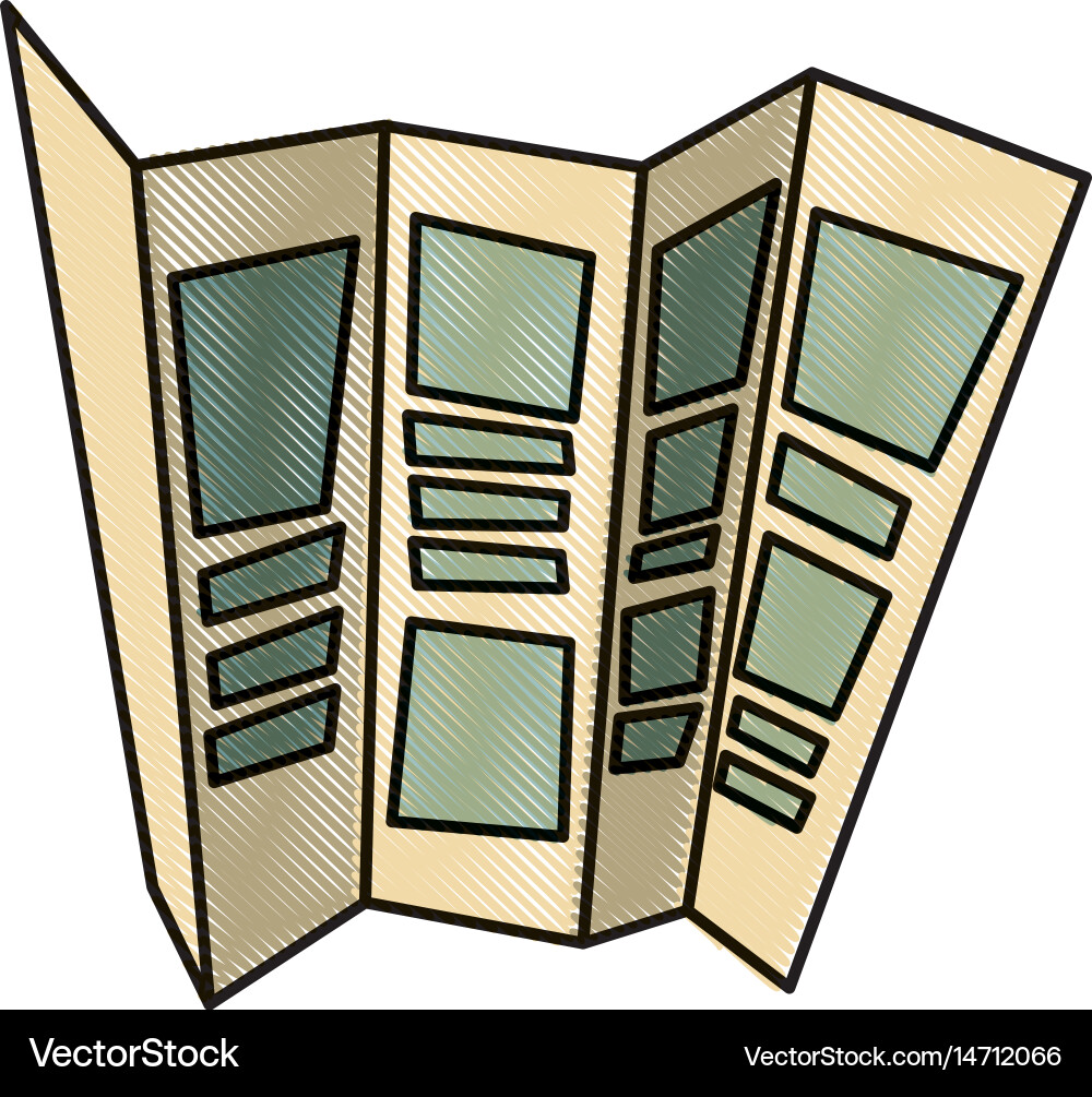 Map travel cartography route guide Royalty Free Vector Image