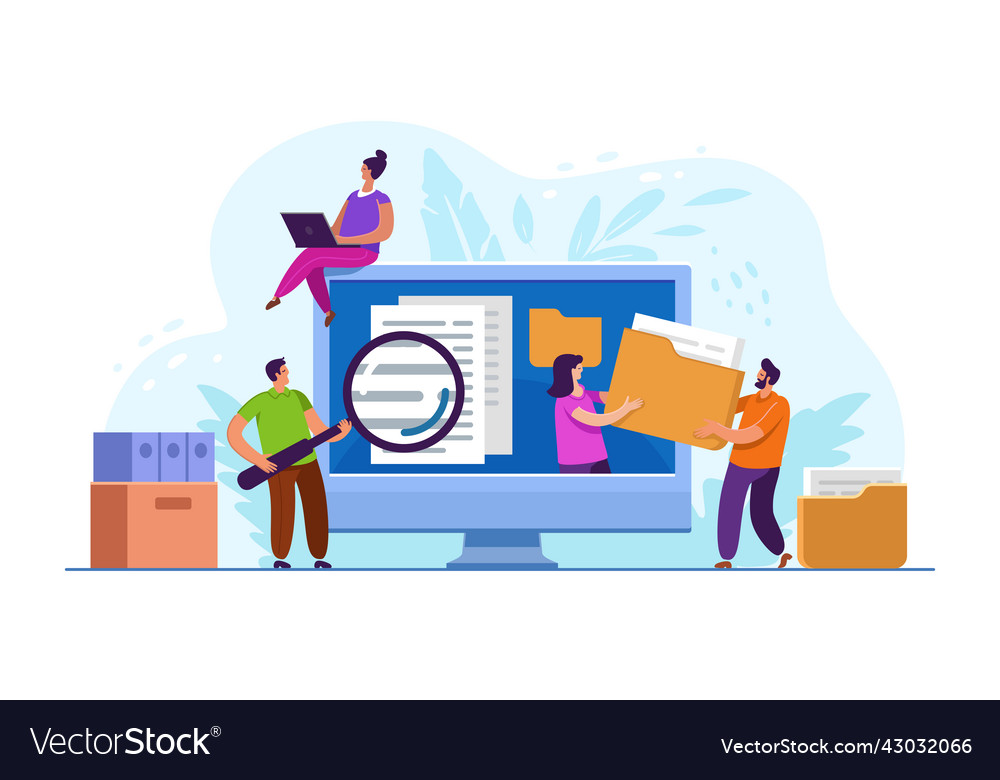 Source information technology documents Royalty Free Vector