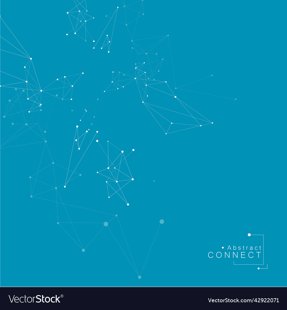 Abstract Connection Structure Science Royalty Free Vector