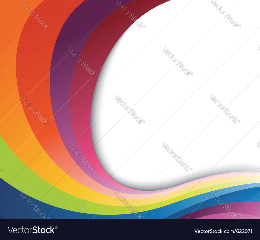 Abstract rainbow wave Royalty Free Vector Image