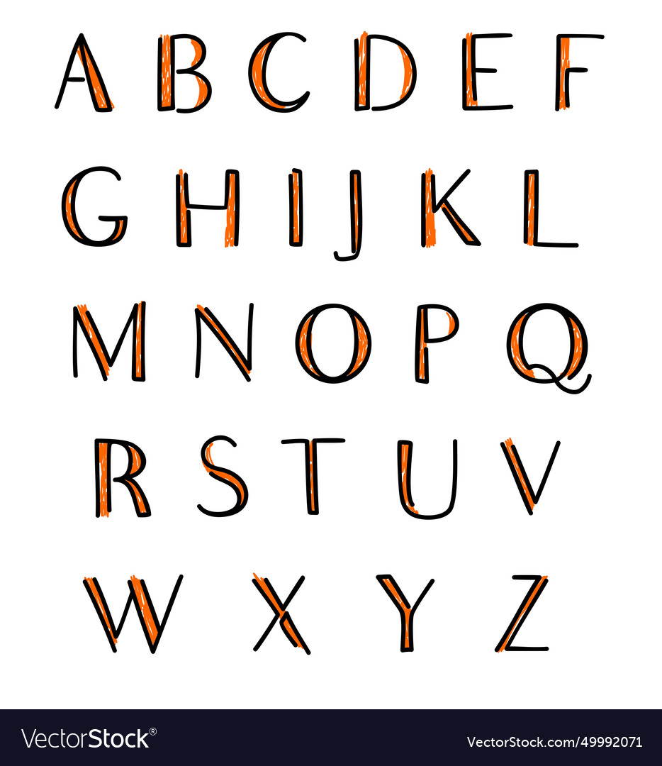 Alphabet Royalty Free Vector Image - VectorStock Alphabet Royalty Free Vector Image - VectorStock