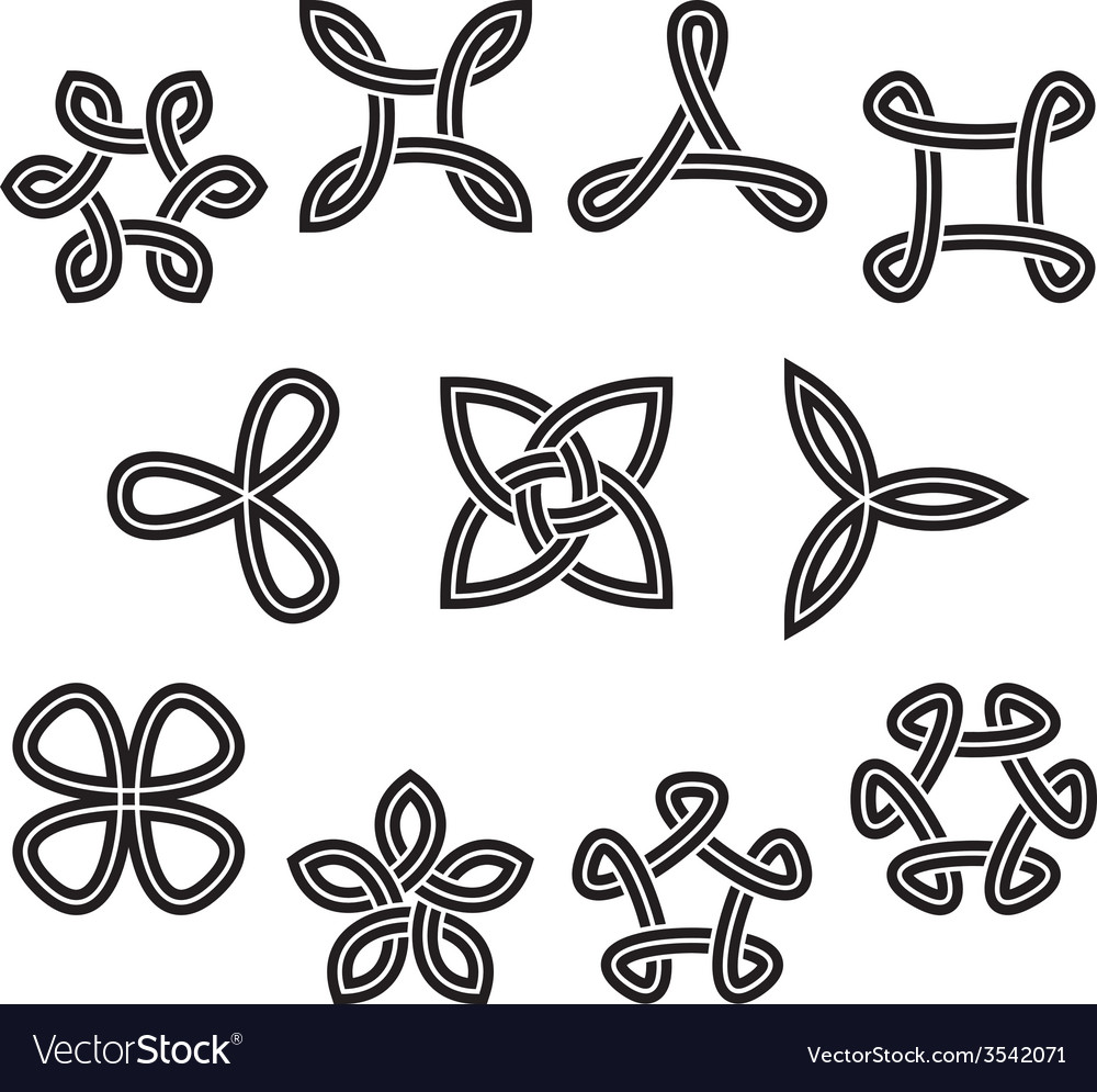 Celtic decorative elements Royalty Free Vector Image