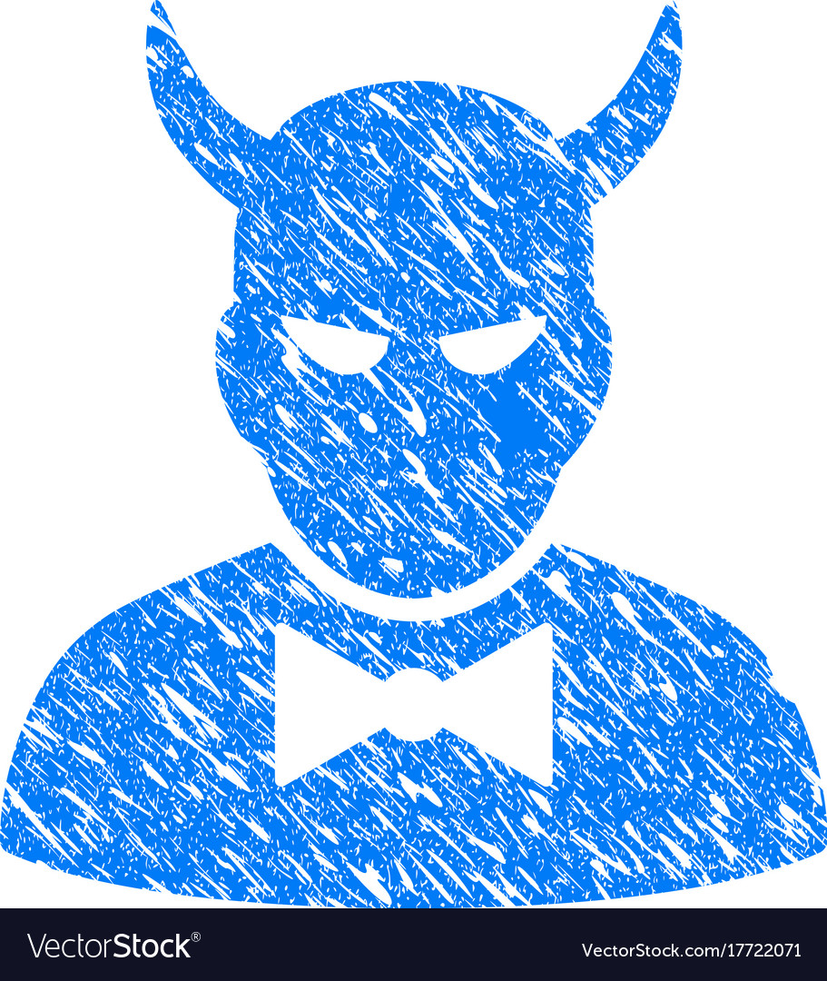 Devil grunge icon Royalty Free Vector Image - VectorStock