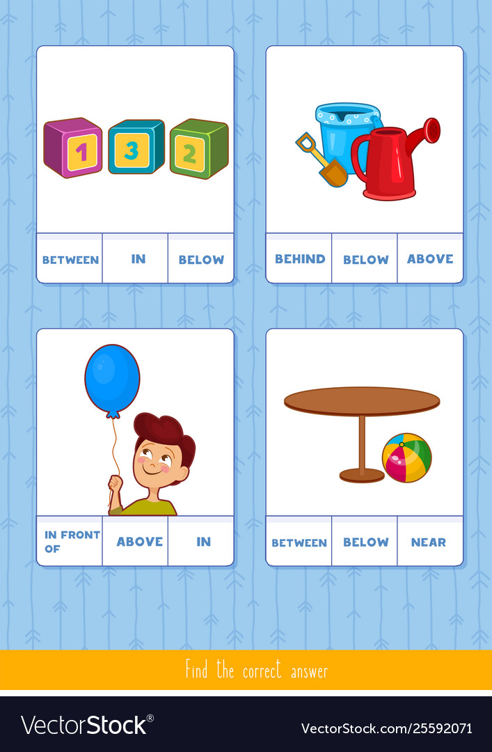 Find correct answer Royalty Free Vector Image - VectorStock