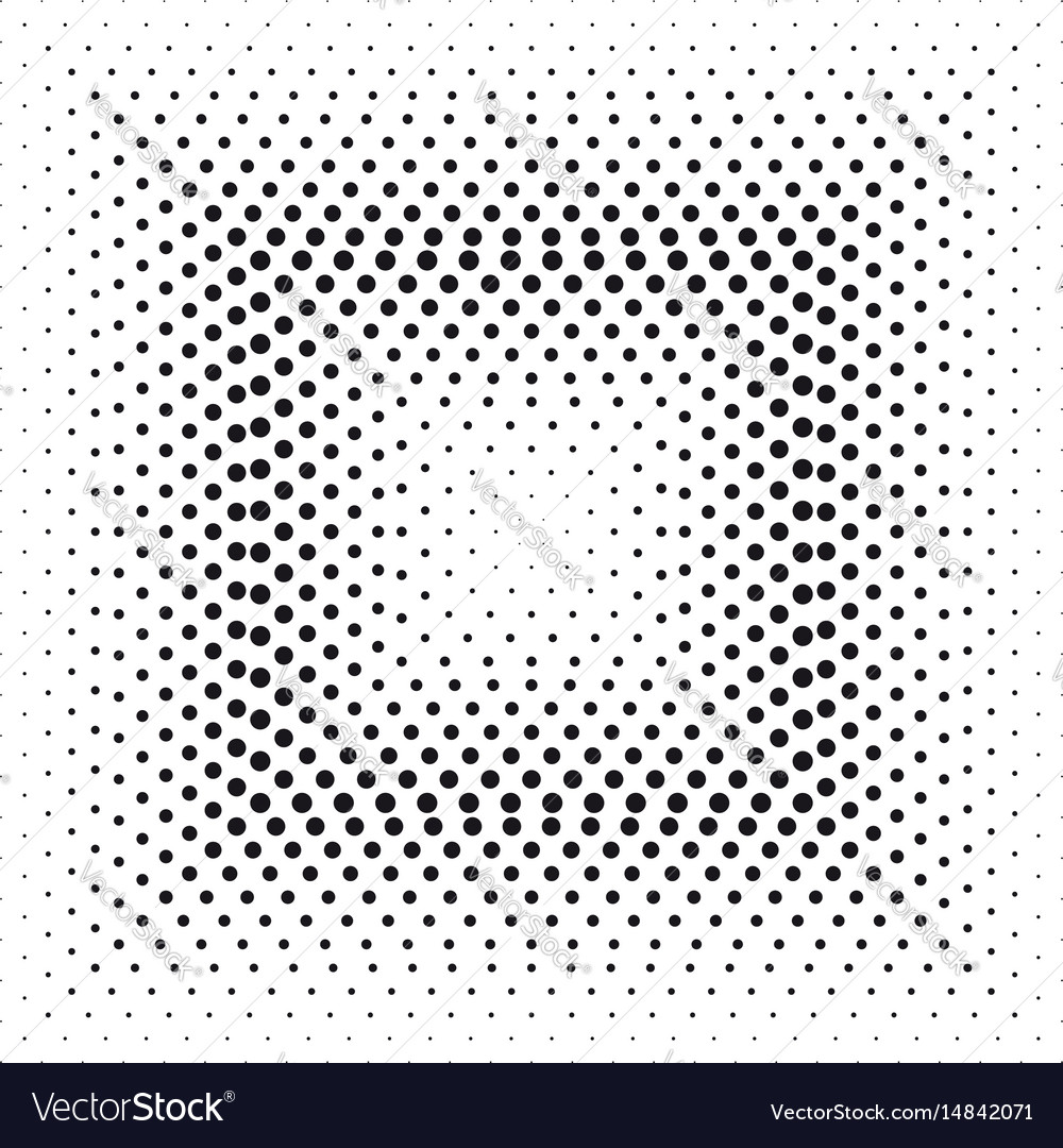 Halftone effect square Royalty Free Vector Image