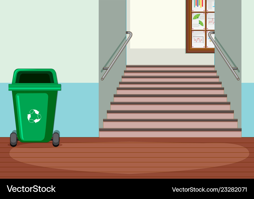 Interior design of indoor hallway Royalty Free Vector Image