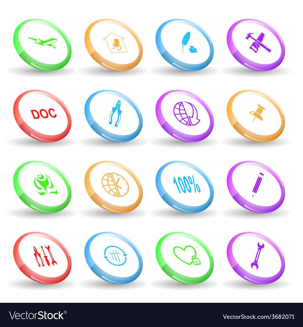 Set Royalty Free Vector Image - VectorStock