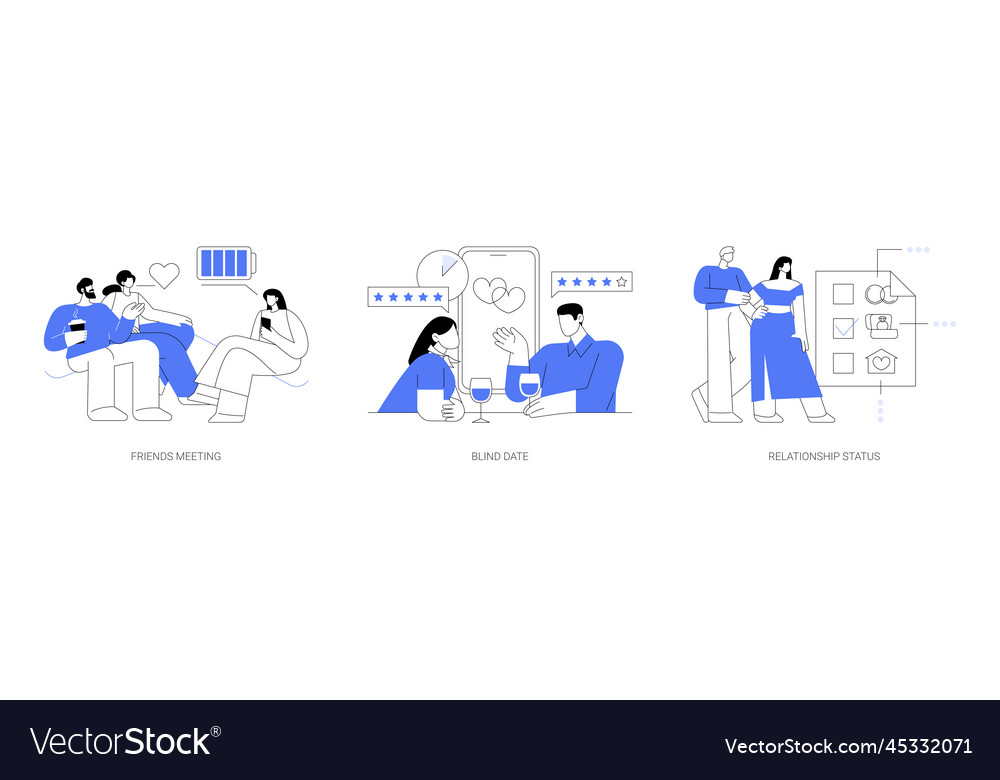 Social interactions abstract concept Royalty Free Vector