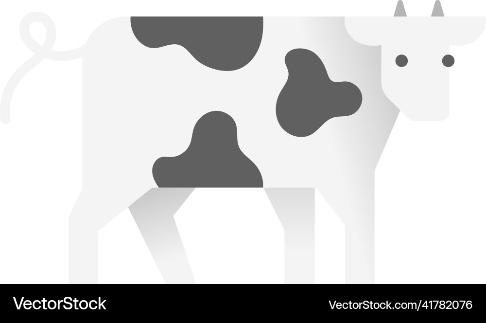 Cow icon cattle giving dairy milk Royalty Free Vector Image