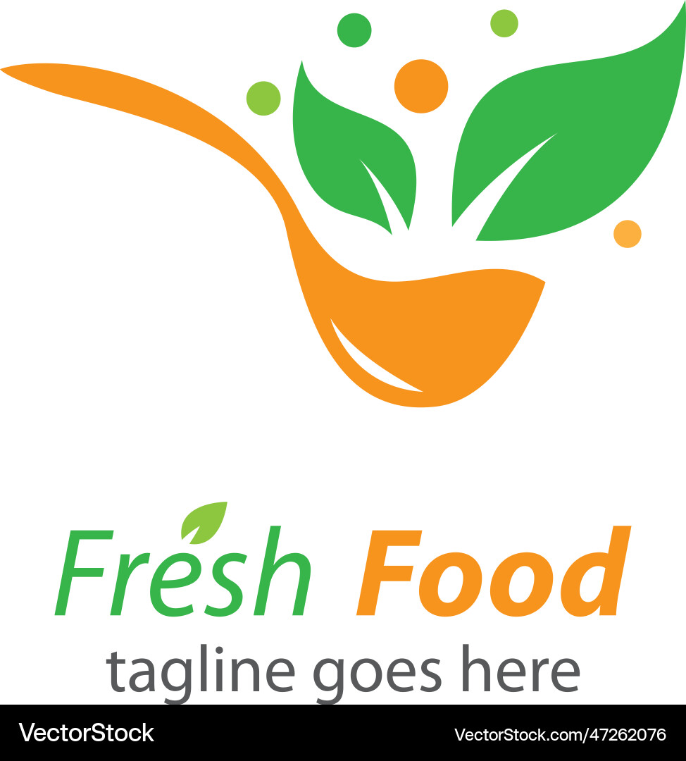 Fresh food logo images Royalty Free Vector Image