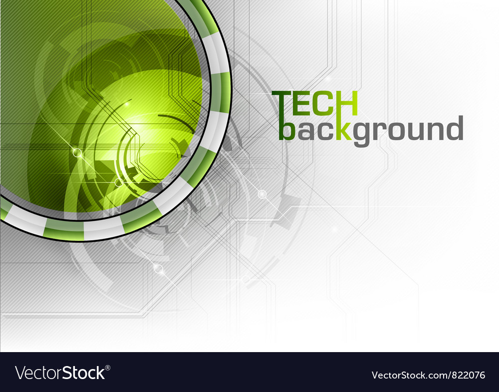 Tech background wave Royalty Free Vector Image