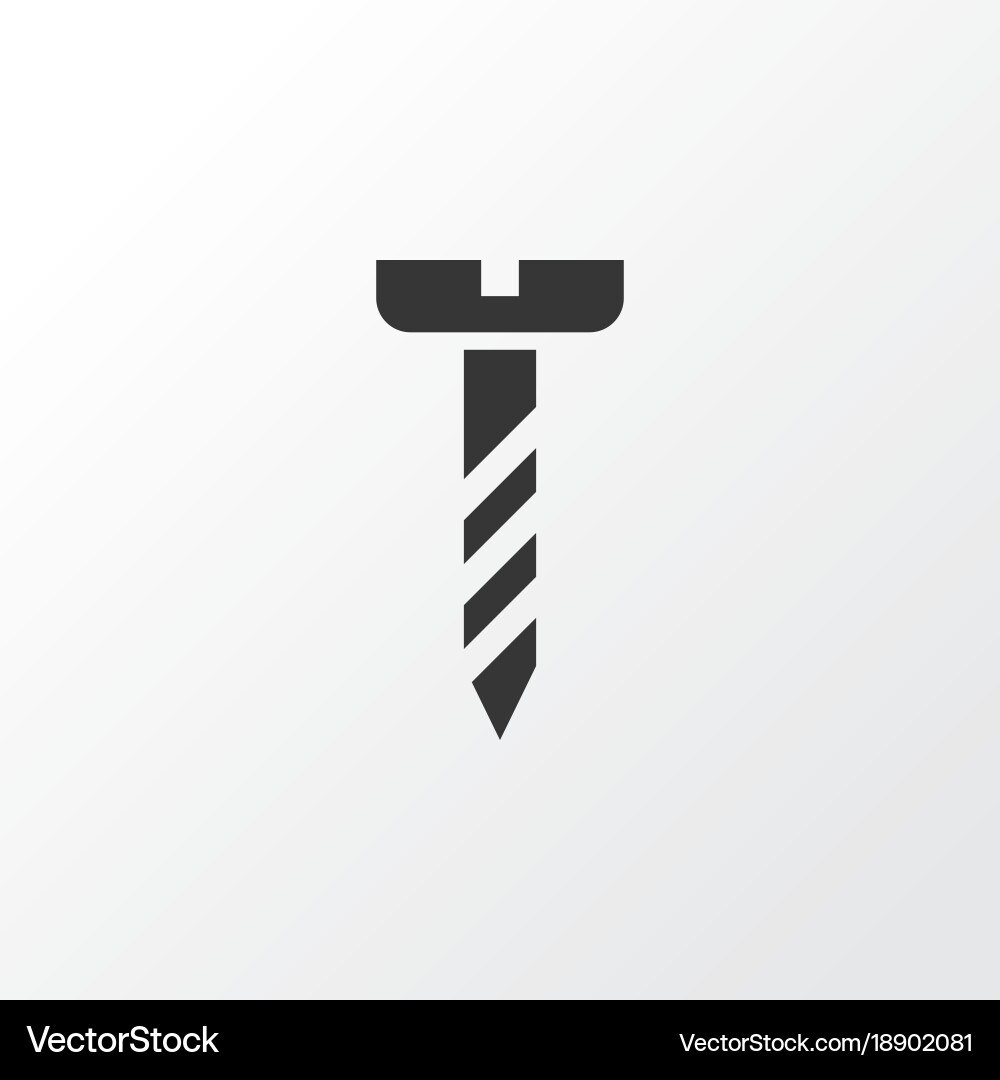 Bolt icon symbol premium quality isolated screw Vector Image
