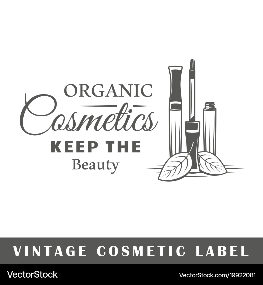 Cosmetic label Royalty Free Vector Image - VectorStock