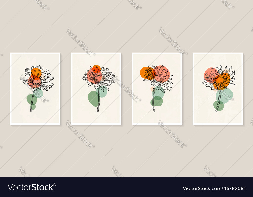 Creative minimalist abstract art background Vector Image