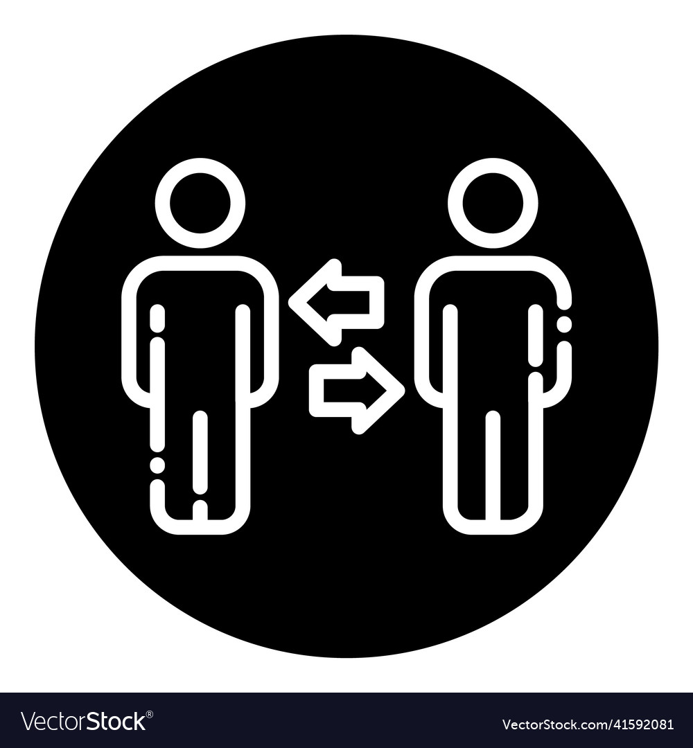 Exchange between people flat icon isolated Vector Image Exchange between people flat icon isolated Vector Image