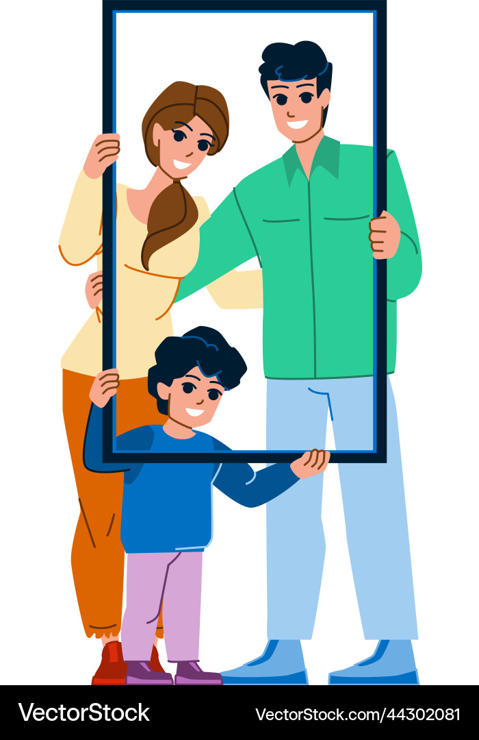 Family portrait Royalty Free Vector Image - VectorStock