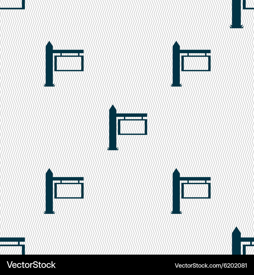 Information road sign icon seamless abstract Vector Image