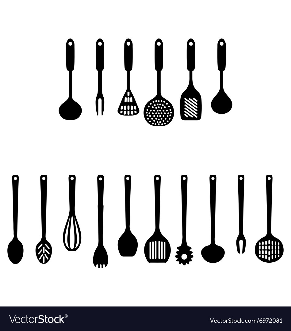 Kitchen accessories Royalty Free Vector Image - VectorStock