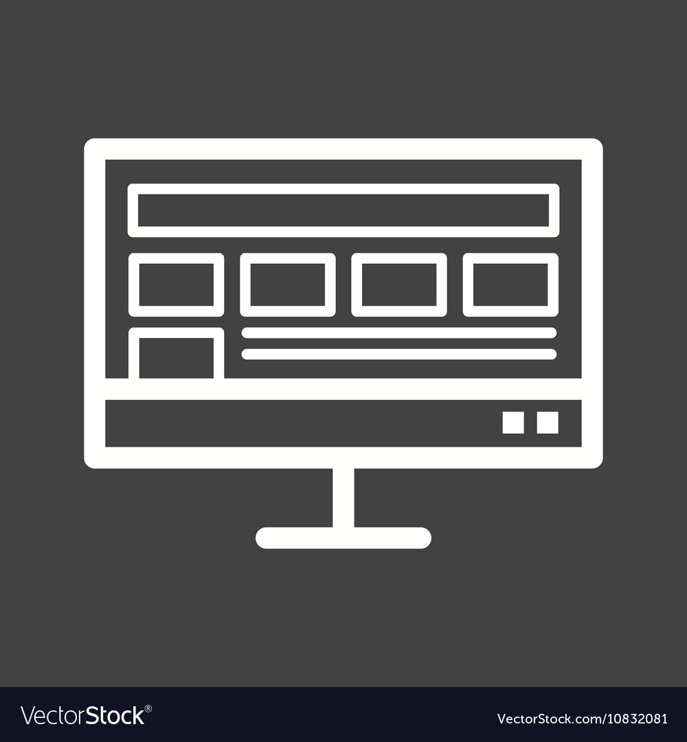 Layout display Royalty Free Vector Image - VectorStock