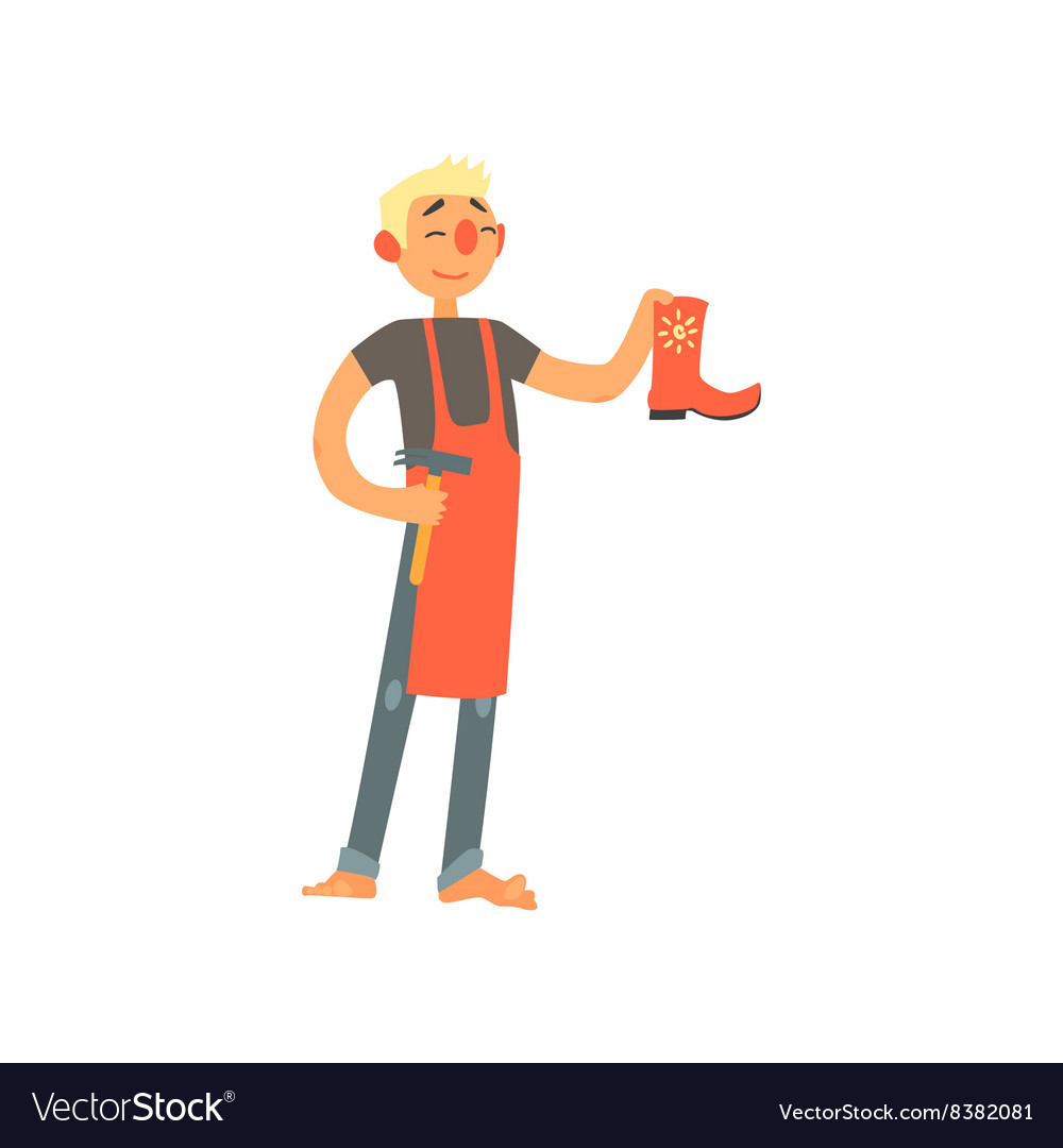 Profession shoemaker Royalty Free Vector Image