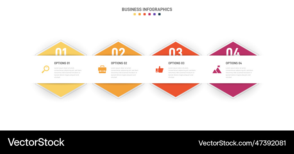 Timeline infographic with infochart modern Vector Image