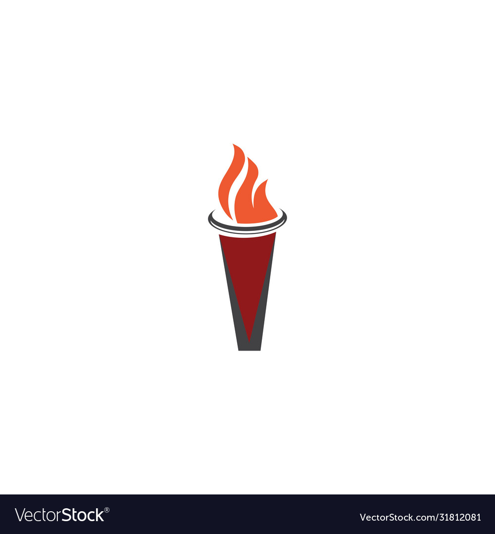 Torch icon design Royalty Free Vector Image - VectorStock