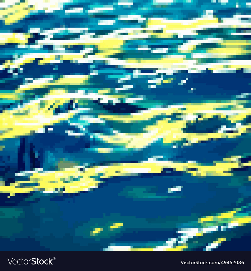 8-bit pixel abstract mosaic pattern Royalty Free Vector