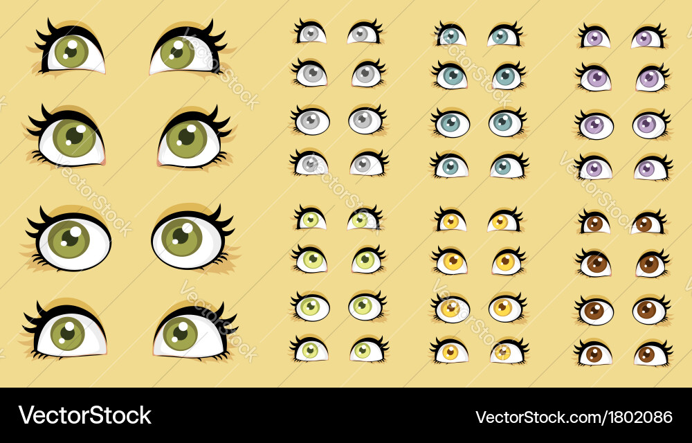 Beautiful women eyes Royalty Free Vector Image