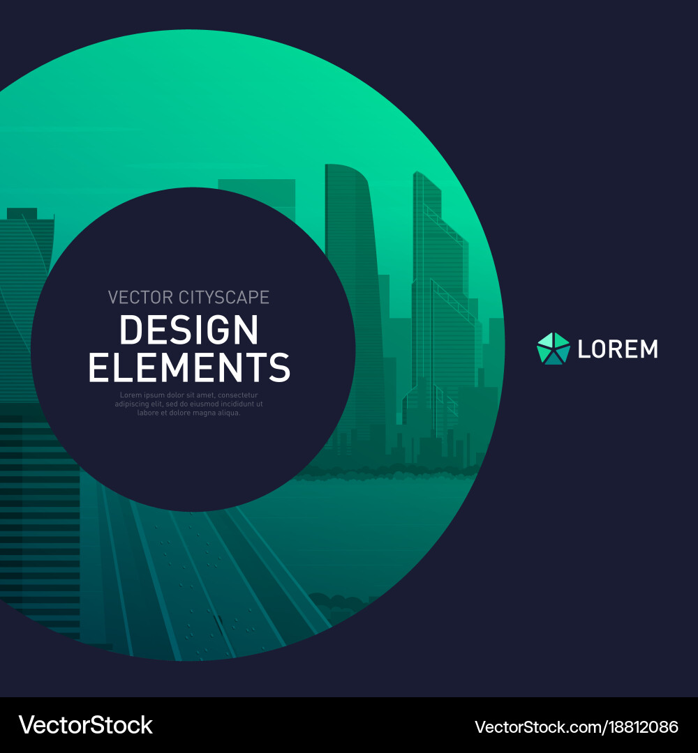 Modern background template design for investment Vector Image