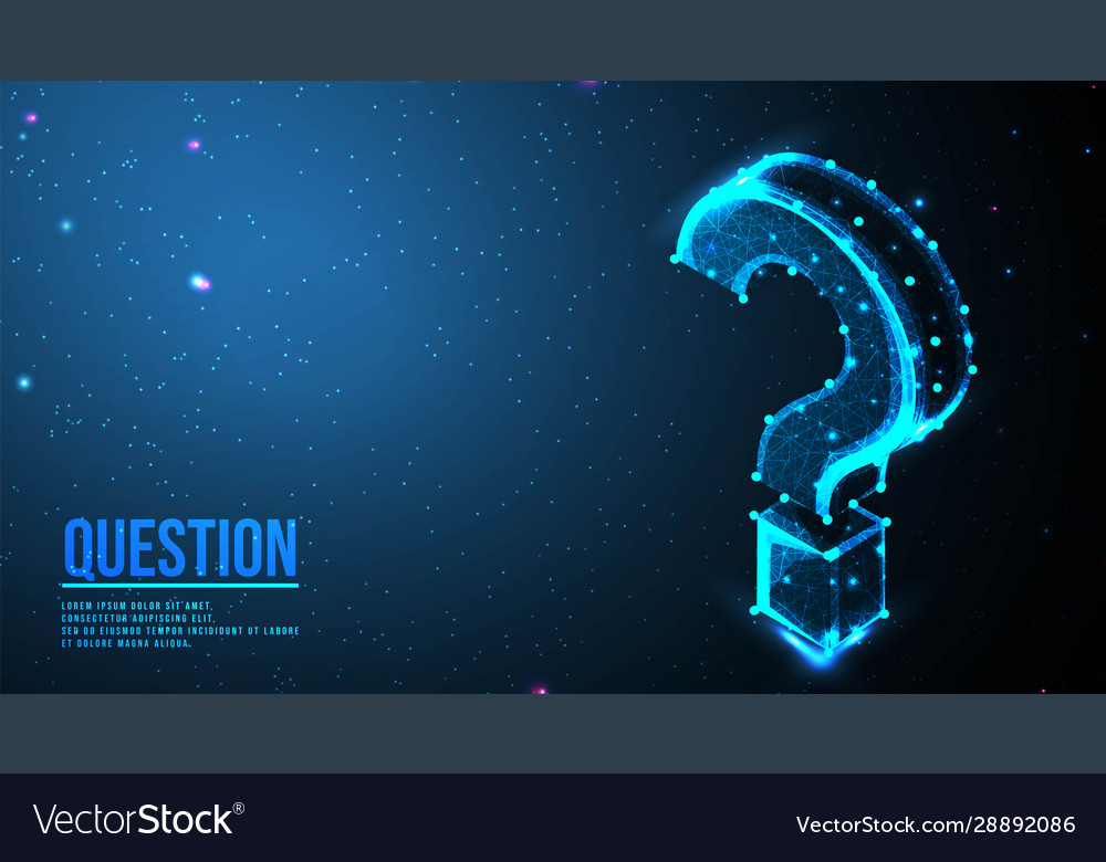 Question mark ask symbol help support faq problem Vector Image