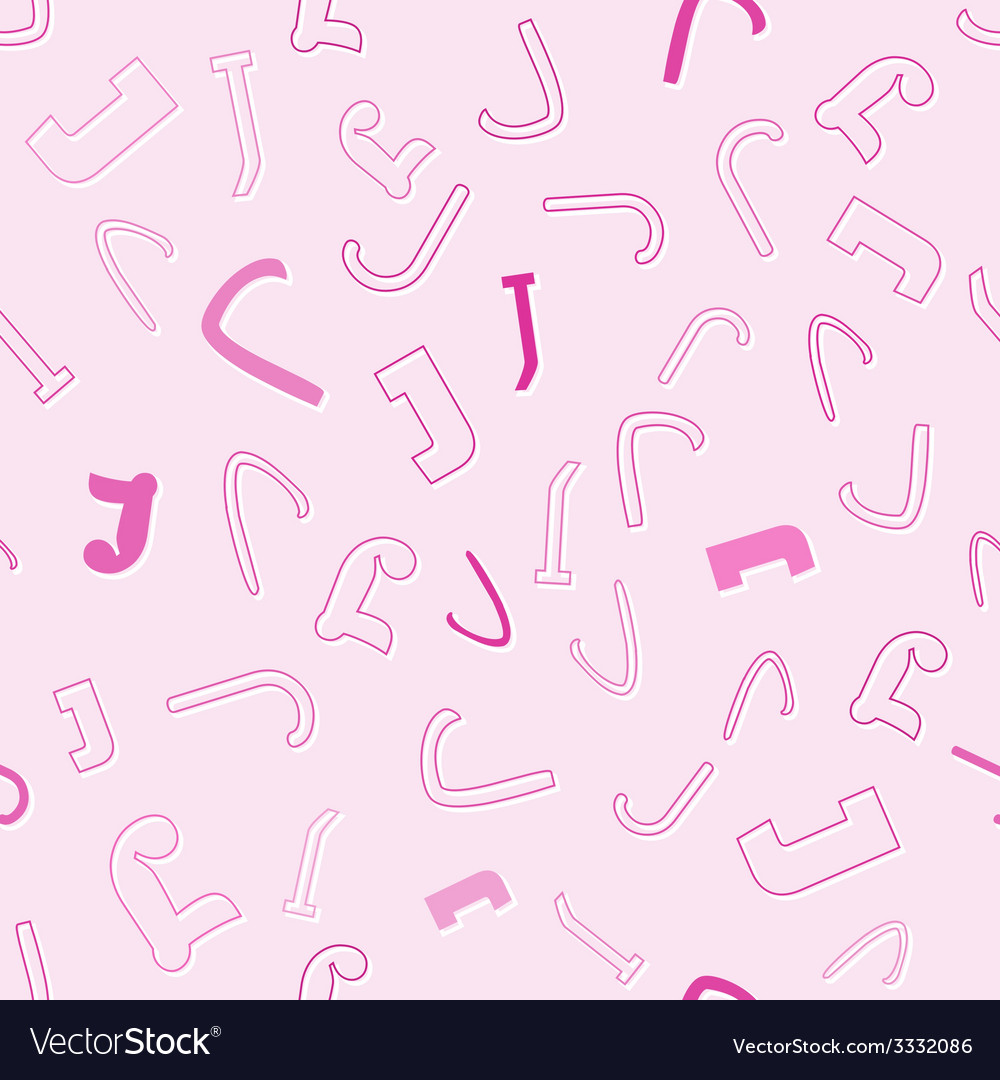 Seamless pattern with character j Royalty Free Vector Image