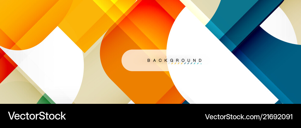 Color square shapes geometric modern abstract Vector Image