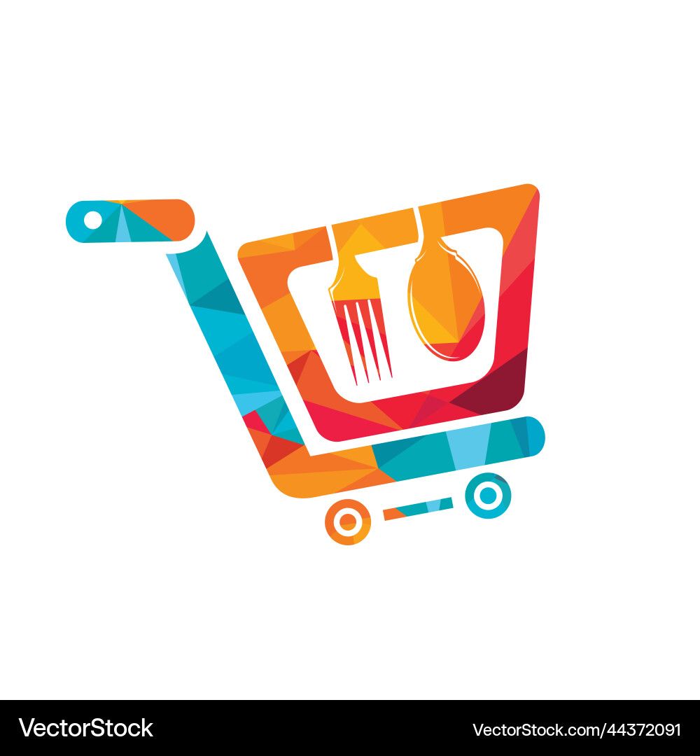 Food shop logo design template Royalty Free Vector Image
