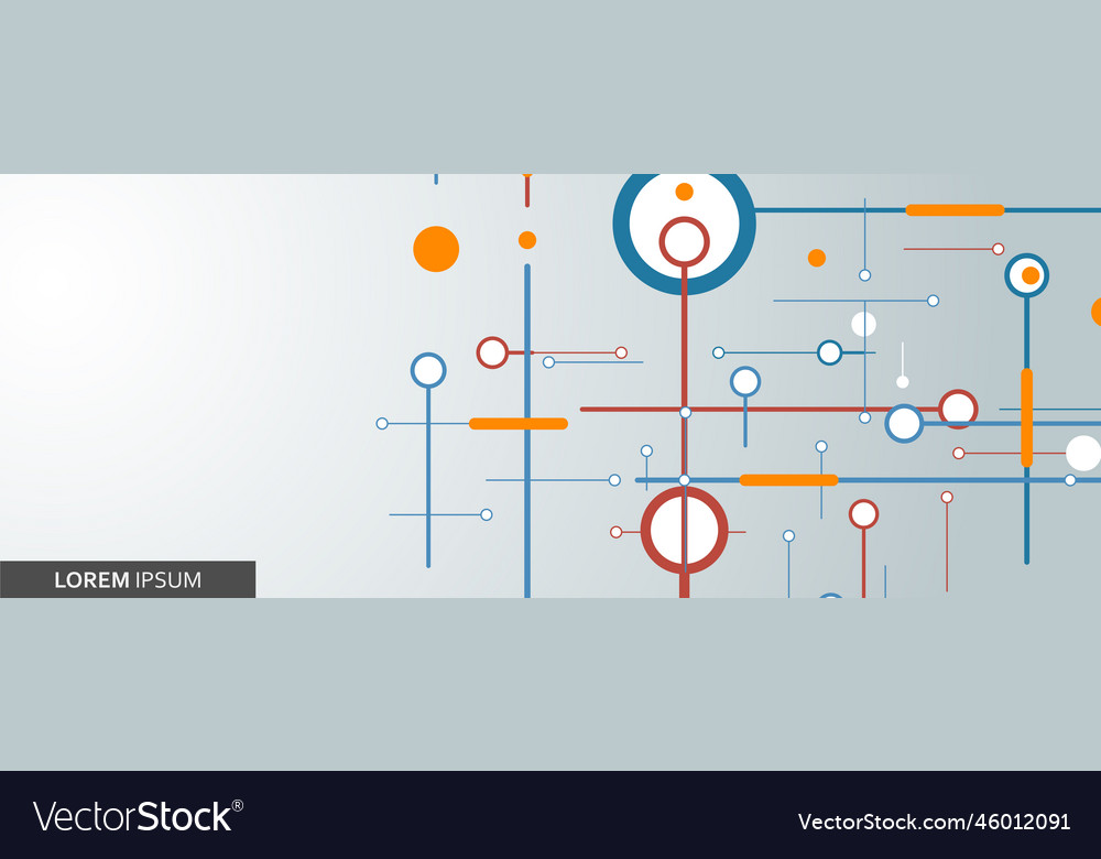 Global network technology concept nodes Royalty Free Vector