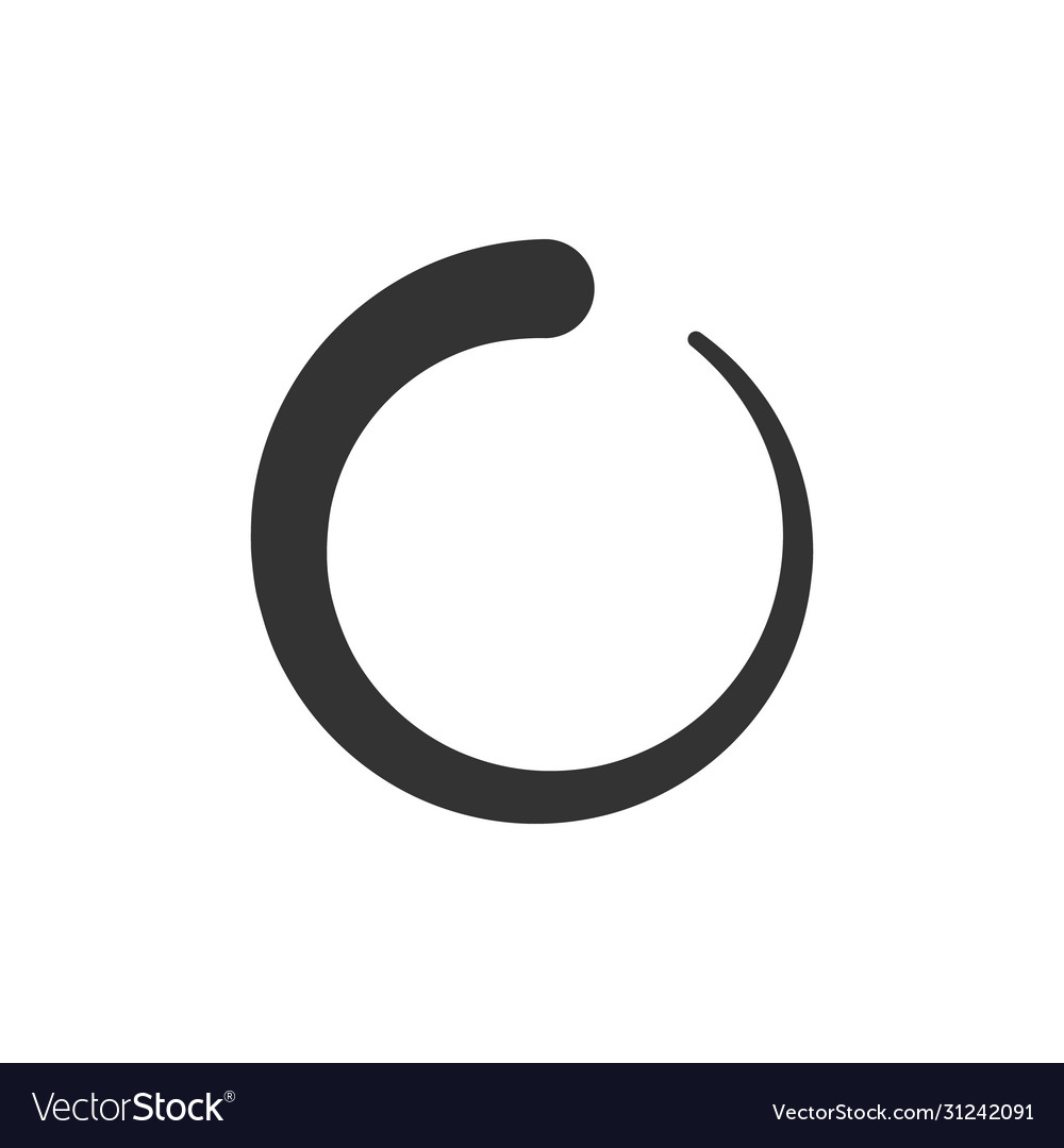 Loading Progress Or Load Circle Icon Royalty Free Vector