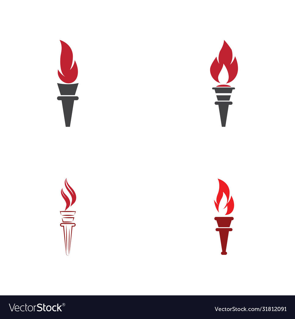 Torch icon design Royalty Free Vector Image - VectorStock