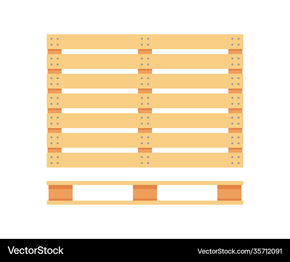 Wooden pallet icons Royalty Free Vector Image - VectorStock