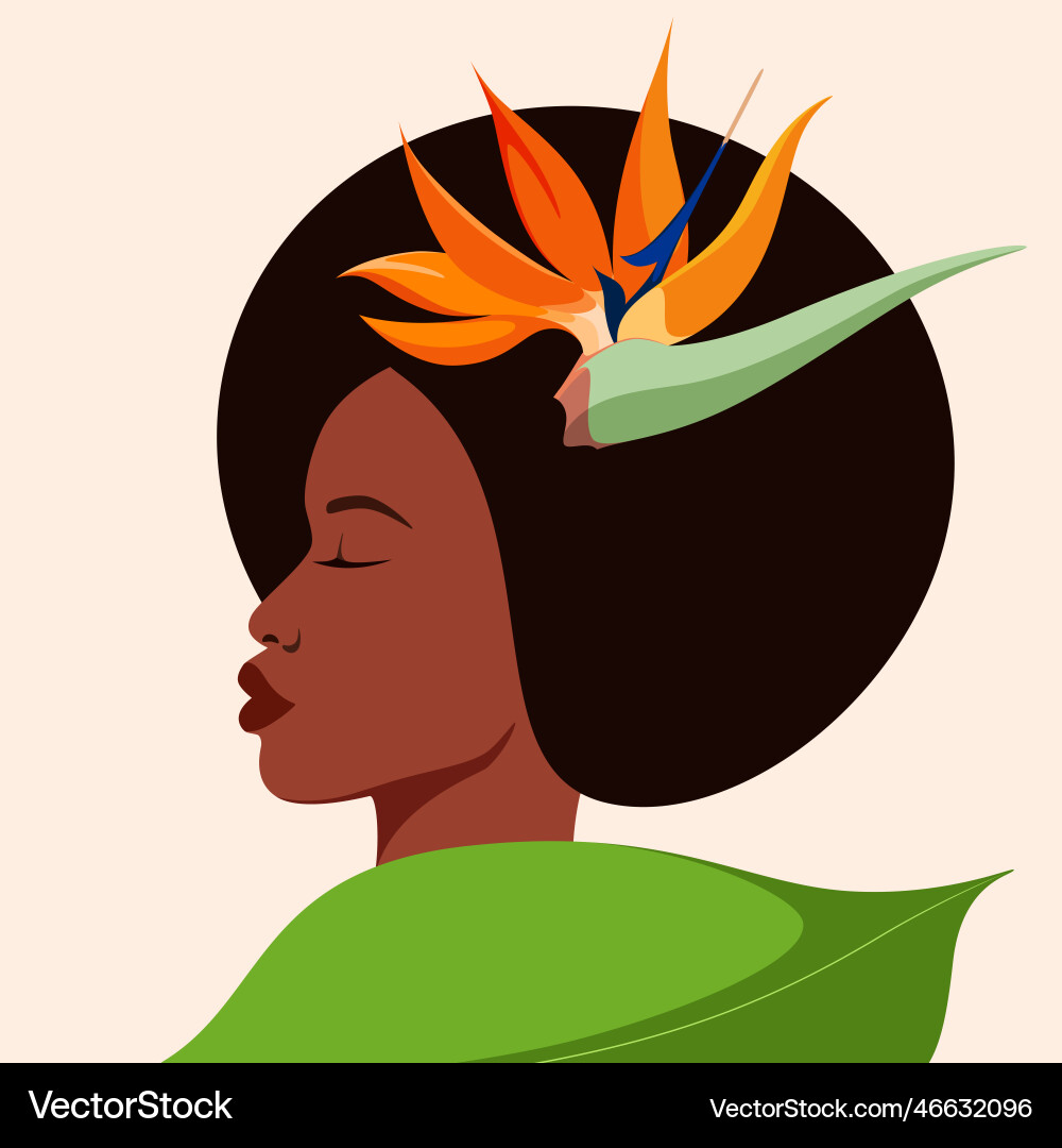 African american woman Royalty Free Vector Image