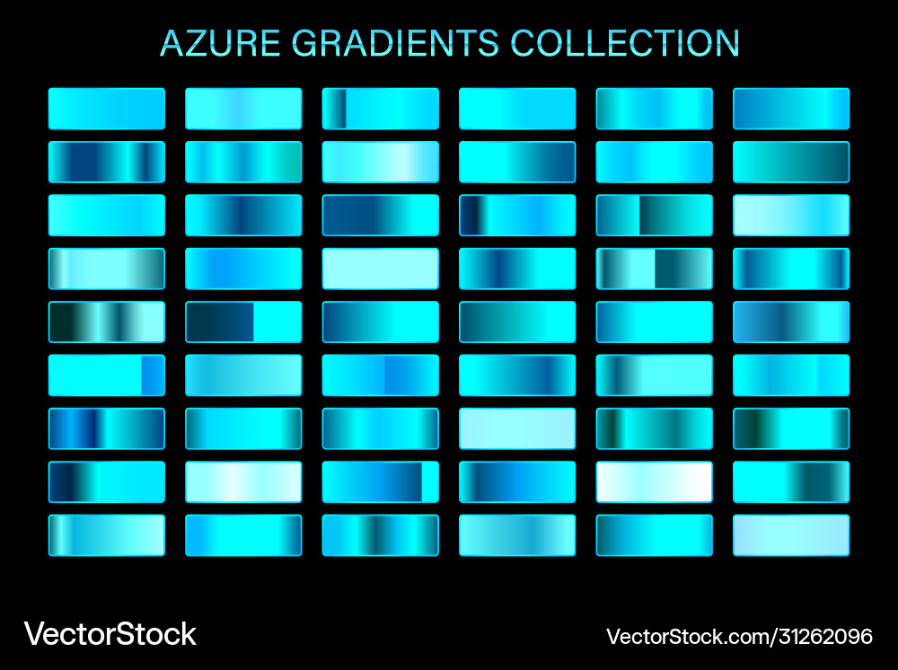 Azure glossy gradient metal foil texture color Vector Image