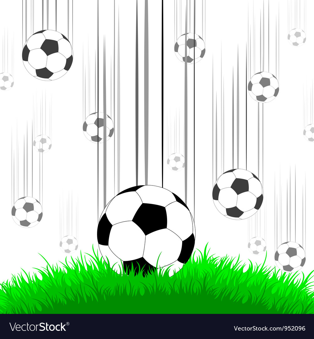 Background with ball Royalty Free Vector Image