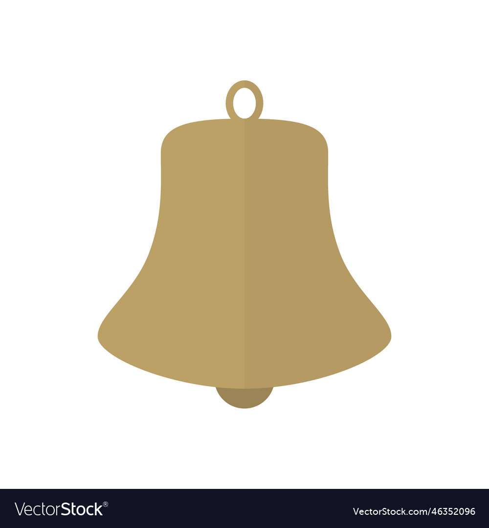Bell flat icon 27 Royalty Free Vector Image - VectorStock