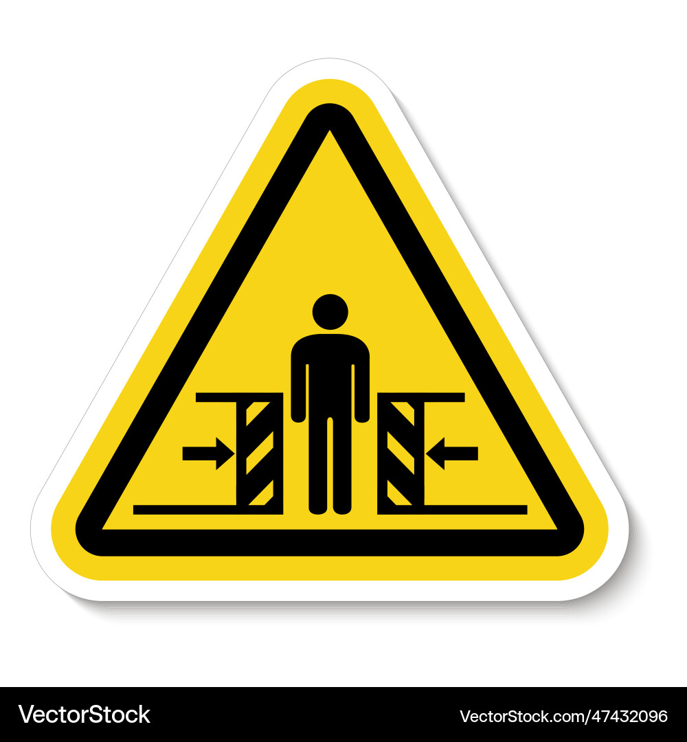 Body crush force from two sides symbol sign Vector Image