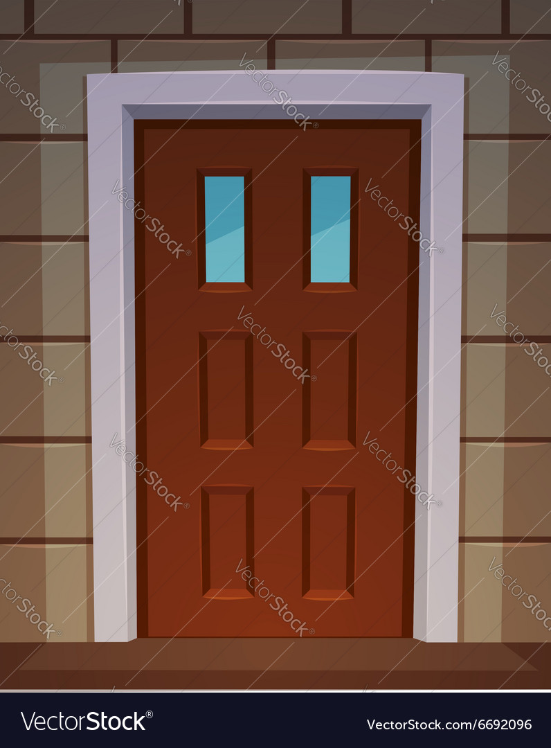 Front door Royalty Free Vector Image - VectorStock
