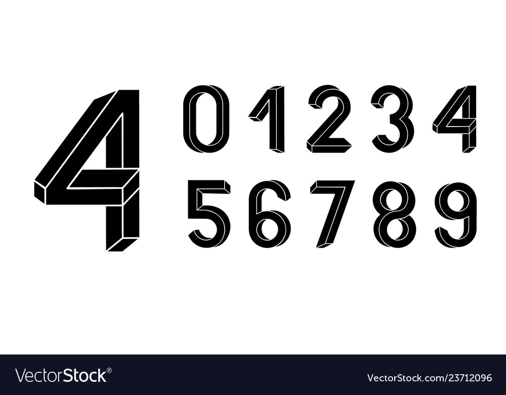 Impossible geometry letters impossible shape font Vector Image Impossible geometry letters impossible shape font Vector Image
